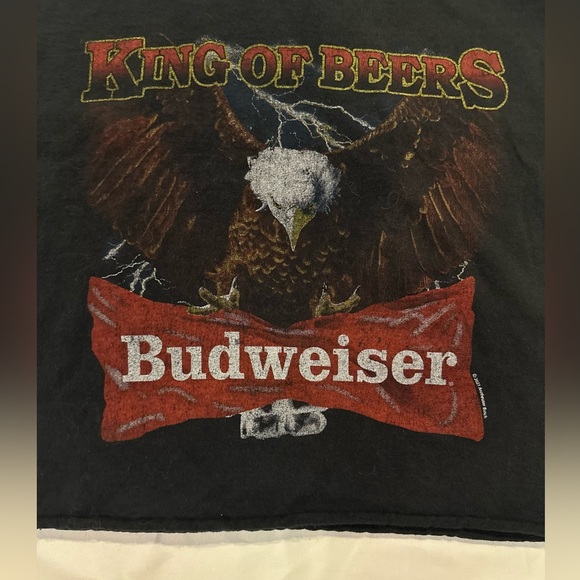 Budweiser | Tops | Vintage Budweiser King Of Beers Crop Tshirt Size ...